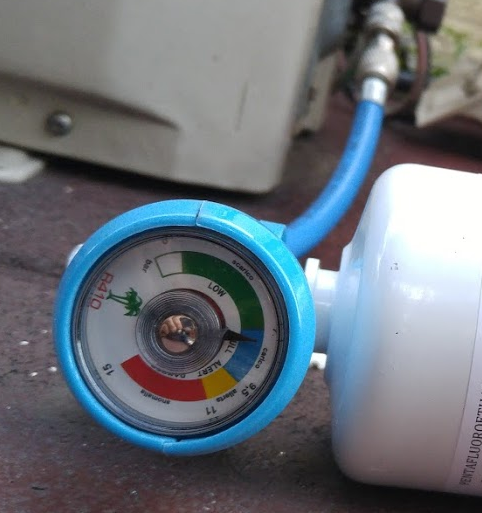 Re-charging a Fujitsu AOU18RLQ Mini-split - DeFacto IO