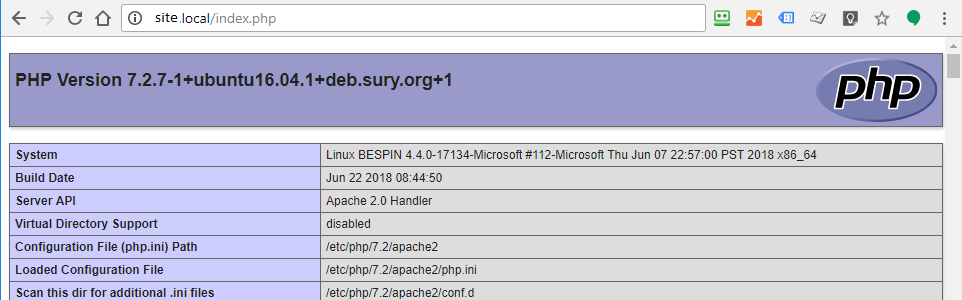 How To Install Apache And Php 72 On Windows Subsystem For Linux Defacto Io